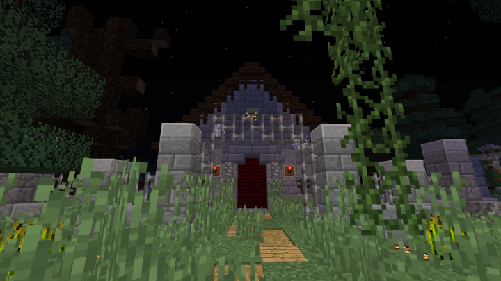 Entrance to the 2017 Halloween Build Contest Minecraft Map