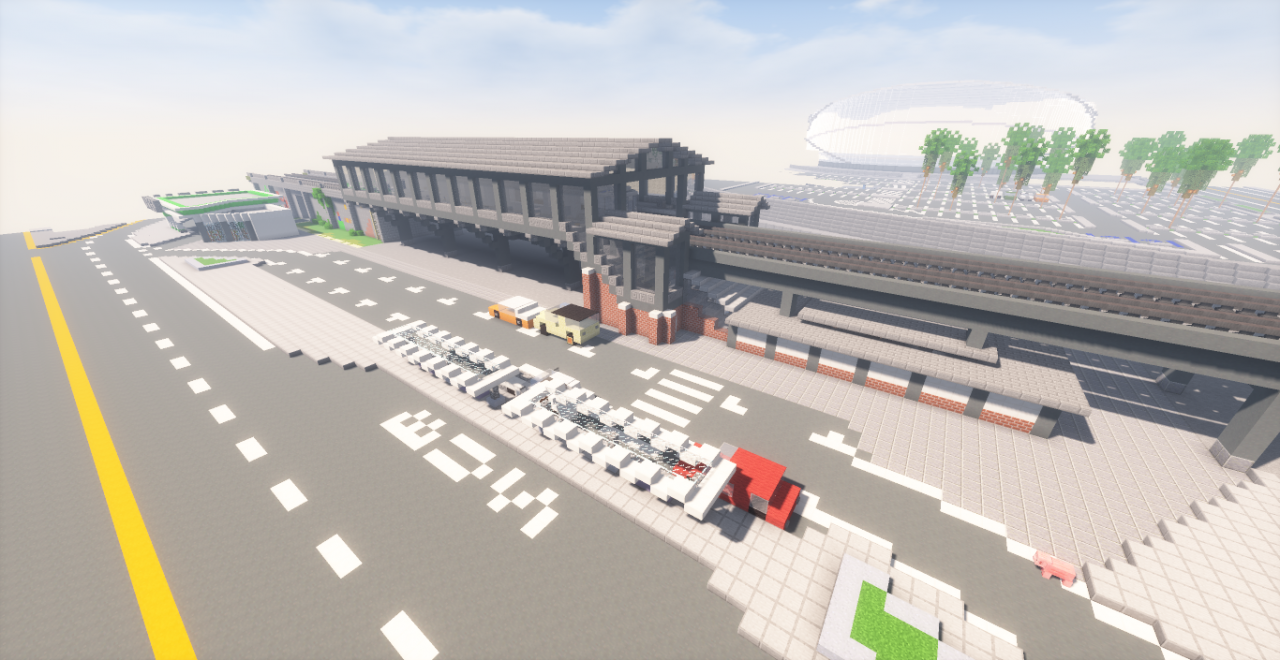 elevated metro station inspired by "Baumwall"station in Hamburg ...