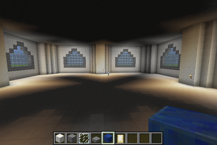 Castle With Blue Towers Minecraft Map