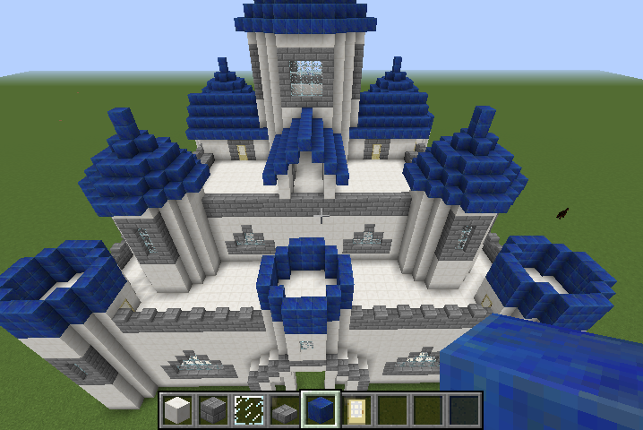 Castle With Blue Towers Minecraft Map