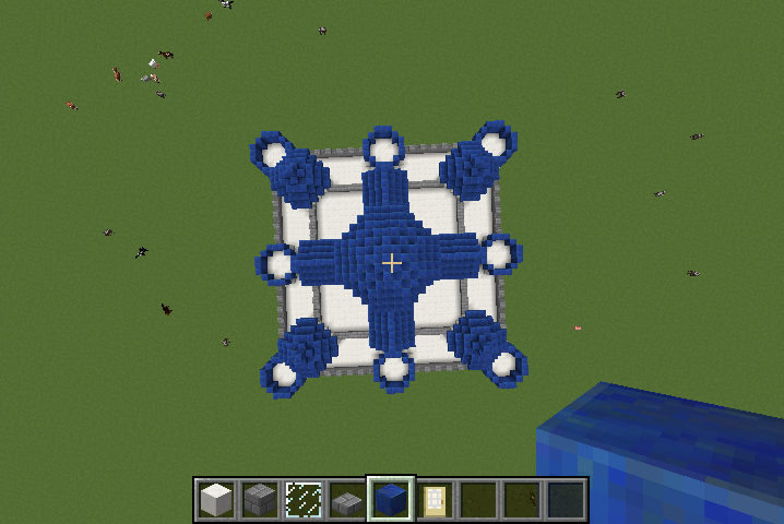 Castle With Blue Towers Minecraft Map