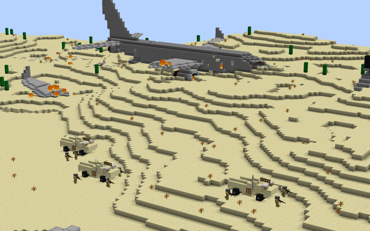 War diorama Minecraft Map