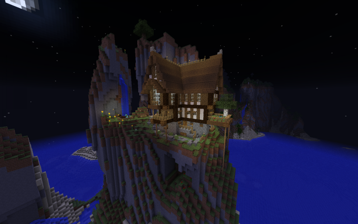 Mountain Medieval House Minecraft Map