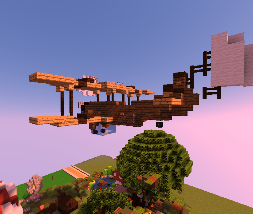 Basic Bi-Plane - Plot Build #2 🌙 Minecraft Map