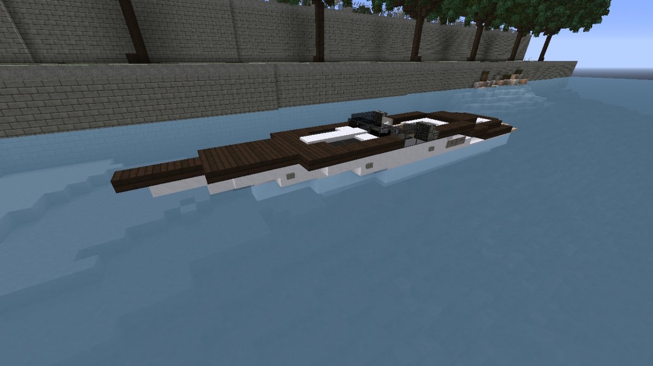 Italian Style Speedboat! 28m GVC Silver Wake! Minecraft Map