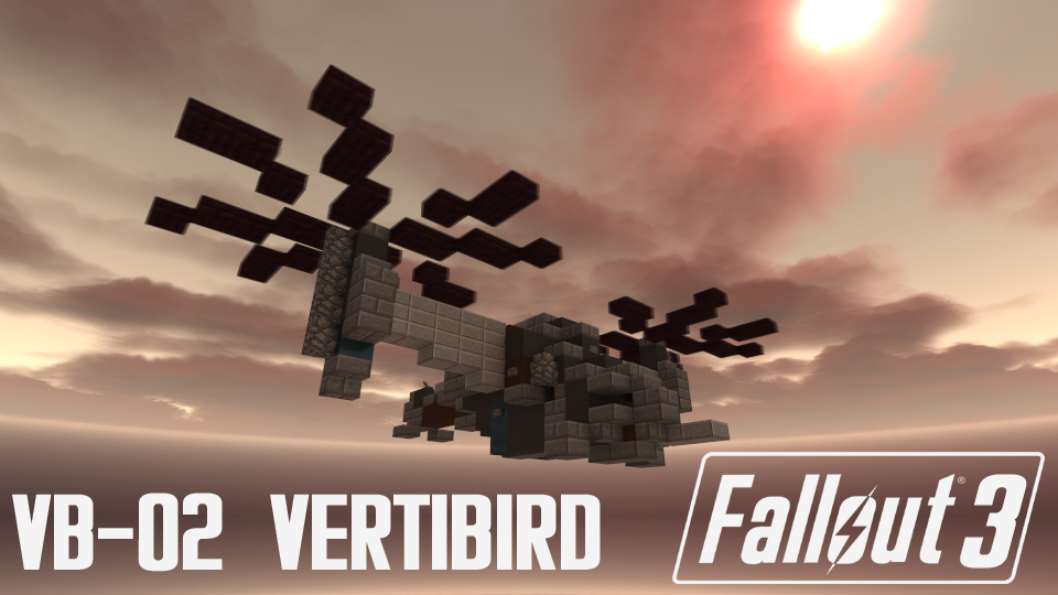 VB-02 Vertibird | FALLOUT®3 | Minecraft Map