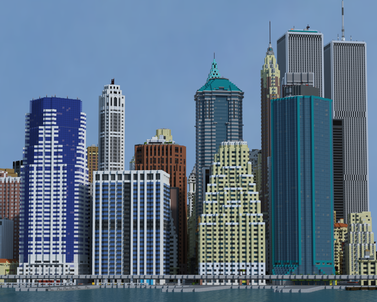 Manhattan in Minecraft- Lower Manhattan (DOWNLOAD & VIDEO) Minecraft Map
