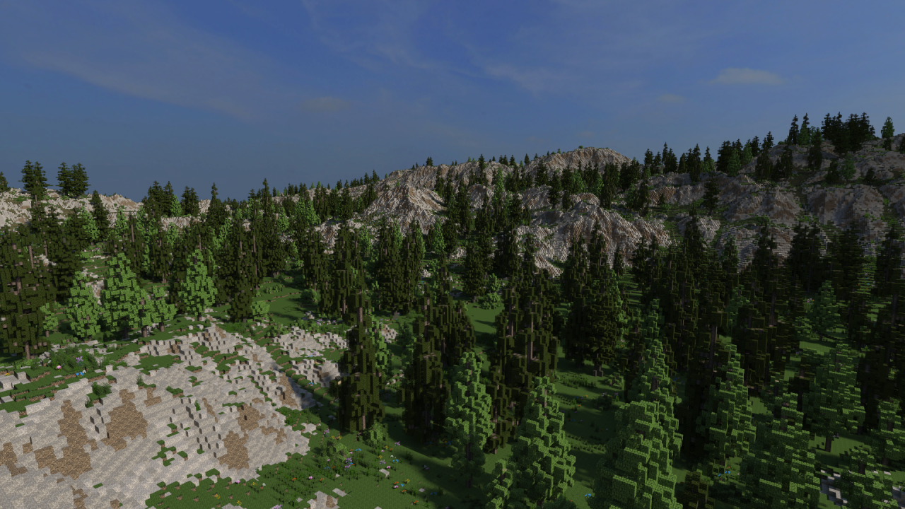 [2kx2k] Mountain Range Custom Terrain Minecraft Map
