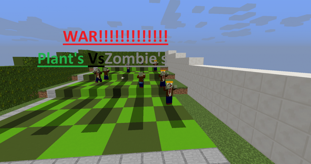 Minecraft PVZ (Download In Description) Minecraft Map
