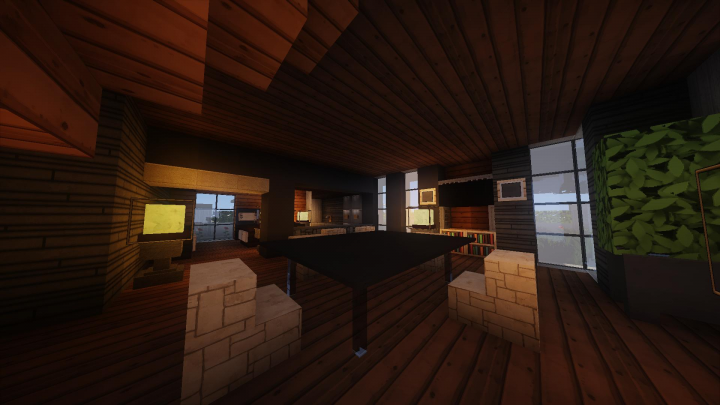 Compact 3 Floor 2 Bedroom House With Infinity Pool Minecraft Map