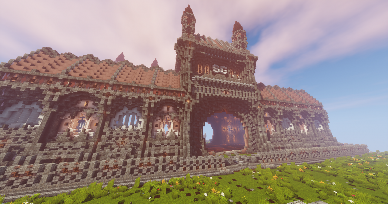 Survival Galaxy new epic castle spawn Minecraft Map