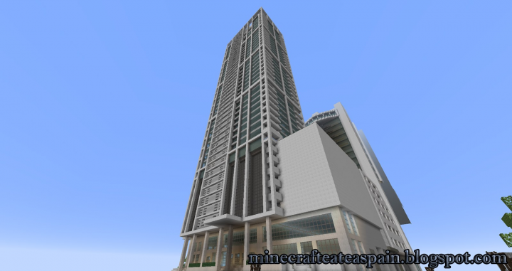 Replica Minecraft of the Ten Museum Park Skyscraper in Miami, Florida ...