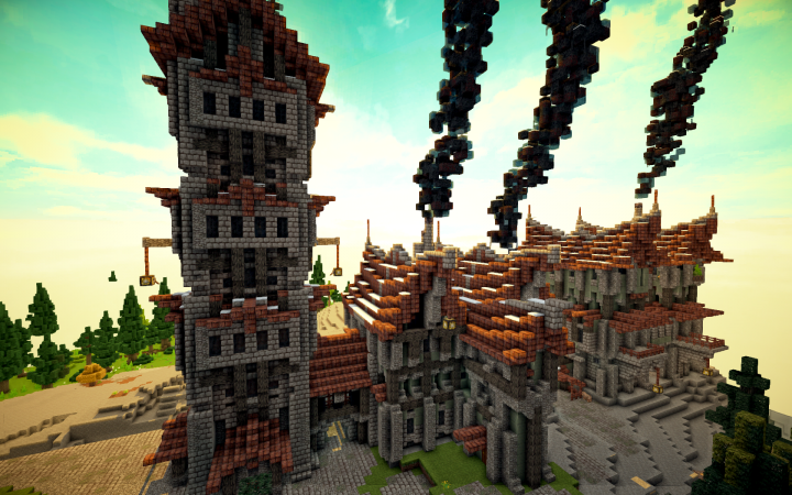 The village canal Minecraft Map