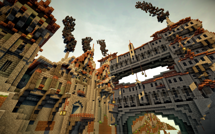 The village canal Minecraft Map