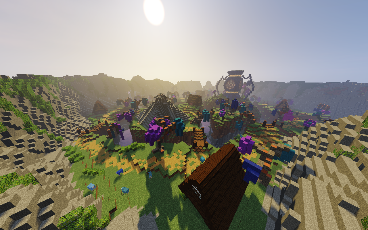 Odym, Blue Lantern Planet, JusticeCraft Server Build Minecraft Map