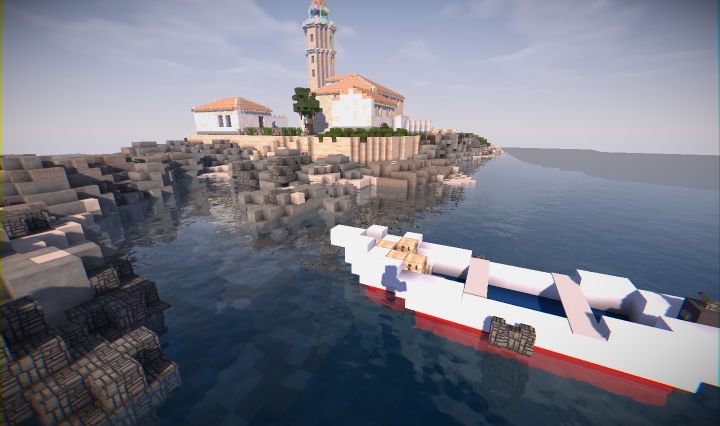 Mediterranean Lighthouse Island Minecraft Map