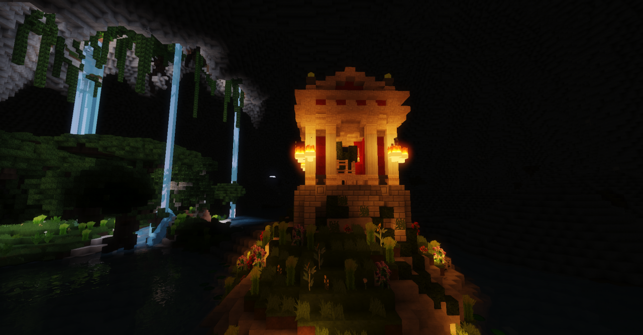 Tiny Cave Temple Minecraft Map