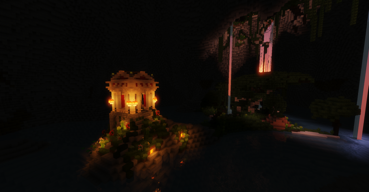 Tiny Cave Temple Minecraft Map