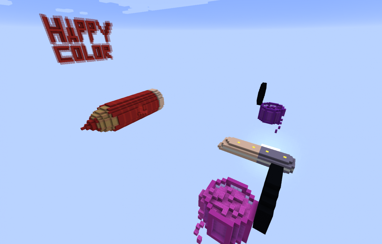 Bedwars Map "Happy Color" Minecraft Map