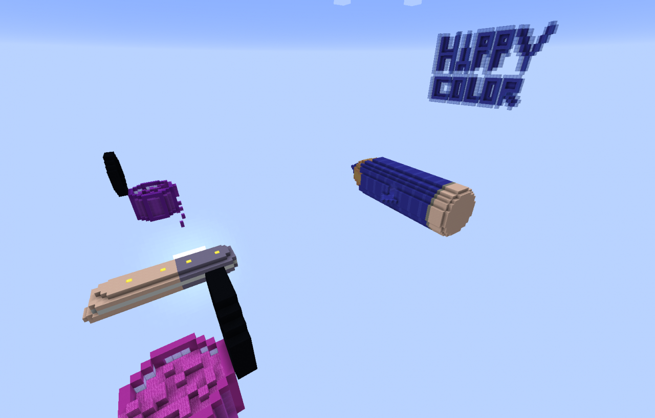 Bedwars Map "Happy Color" Minecraft Map