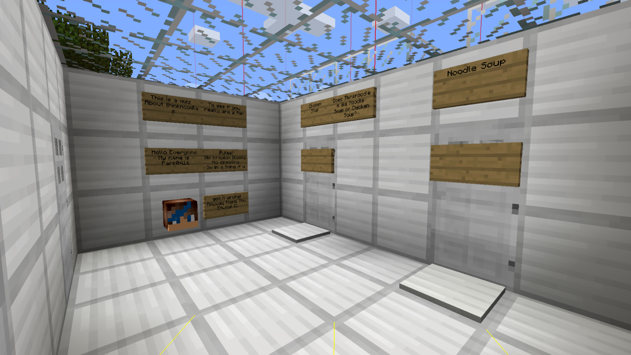 Thinknoodles Quiz! Minecraft Map