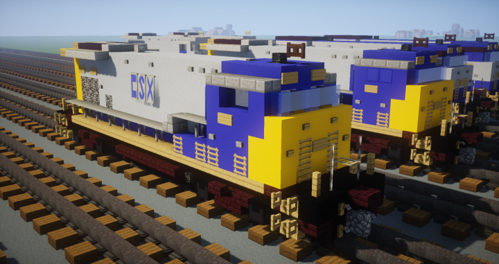 [1.5:1 Scale] GE BQ23-7 diesel-electric locomotive - SCL & CSX ...