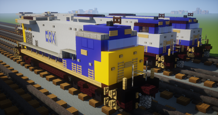 [1.5:1 Scale] GE BQ23-7 diesel-electric locomotive - SCL & CSX ...