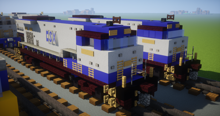 [1.5:1 Scale] GE BQ23-7 diesel-electric locomotive - SCL & CSX ...