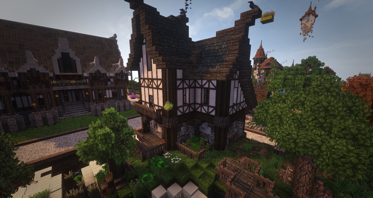 Plot house and part castle #reforged Minecraft Map