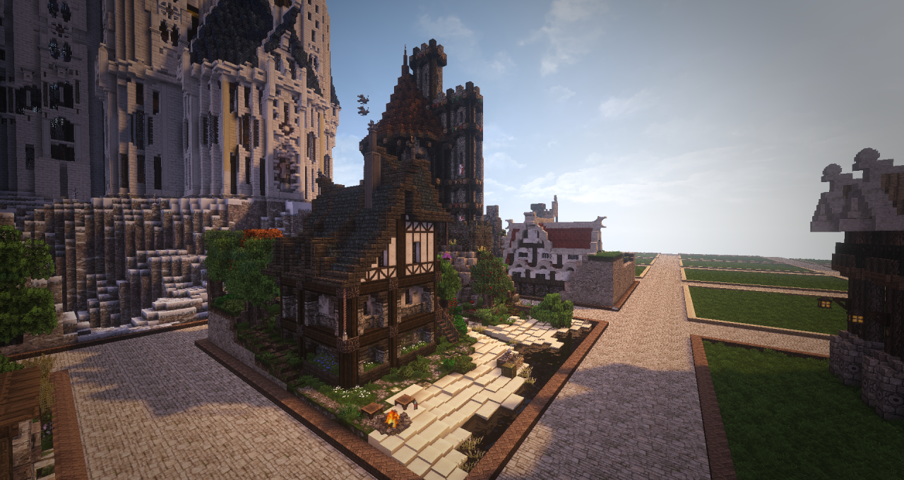 Plot house and part castle #reforged Minecraft Map