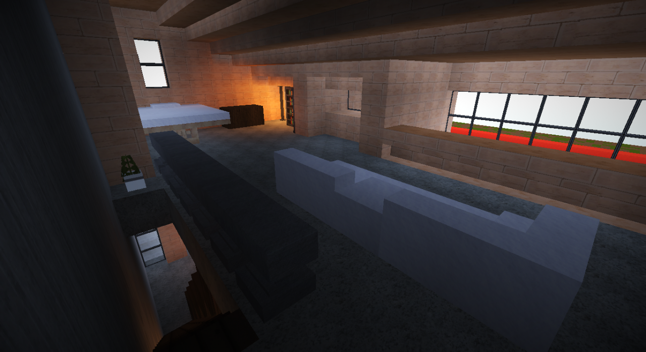 Modern Townhouse (A Shape or More) Minecraft Map