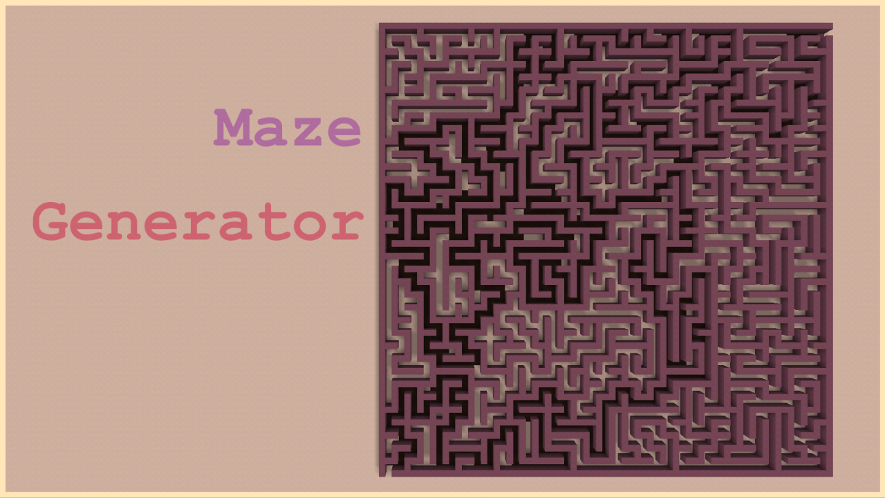 Maze generator Minecraft Map