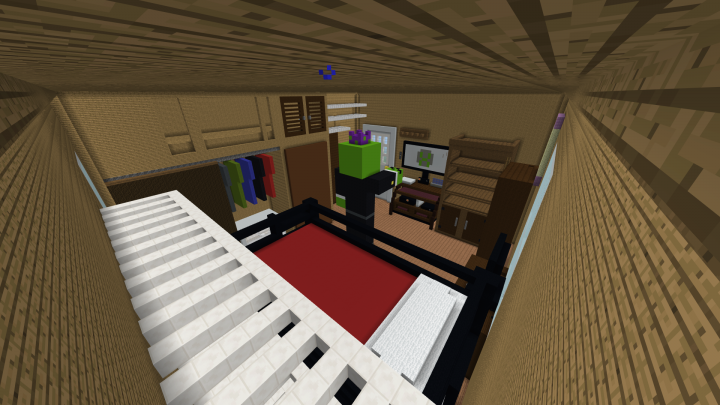 Creeper bedroom Minecraft Map