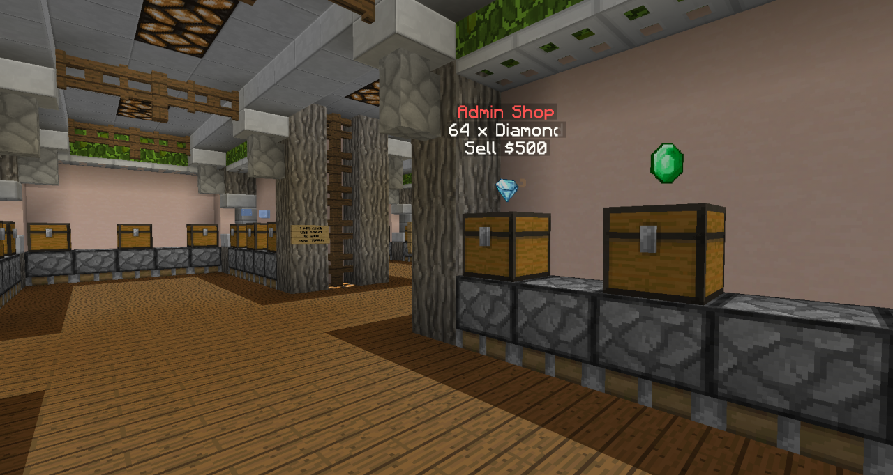 Minecraft Server Shop Interior