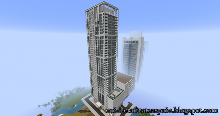 Replica Minecraft of the Ten Museum Park Skyscraper in Miami, Florida ...