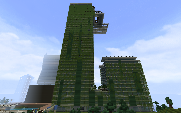 Replica Minecraft One Central Park Sydney, Australia. Minecraft Map