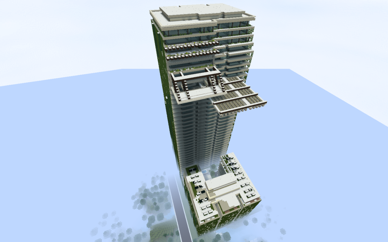 Replica Minecraft One Central Park Sydney, Australia. Minecraft Map