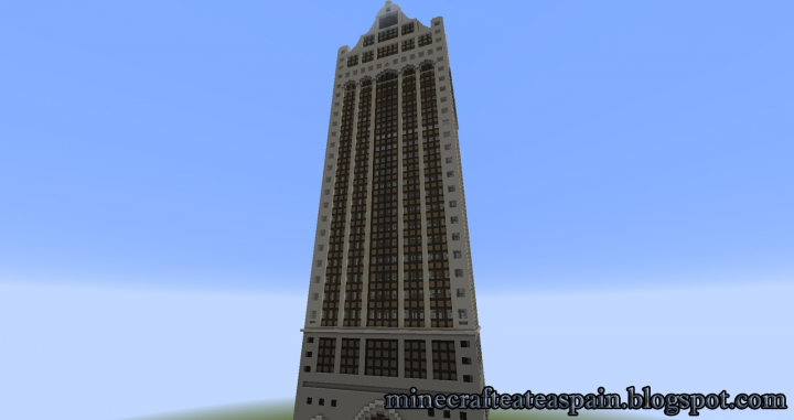Replica Minecraft: Skyscrapers 100 East Wisconsin, Milwaukee. U.S ...