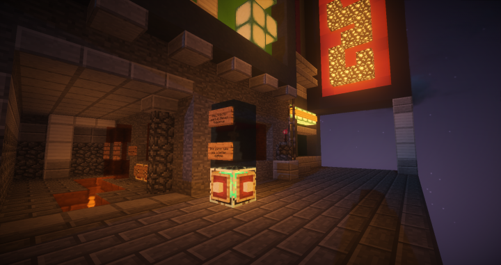 Cyberpunk Fashion store and Steve´s Robotics shop [Cyberpunk building ...