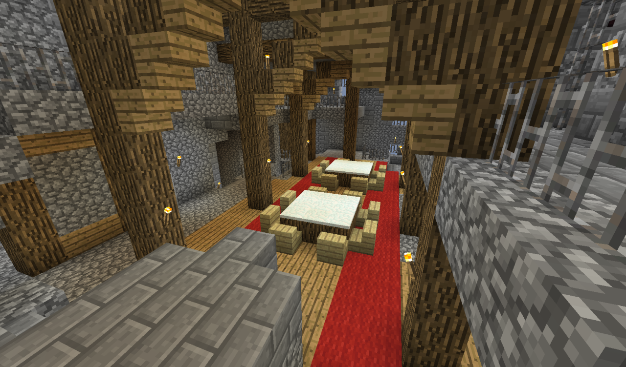 a castle on a hill Minecraft Map