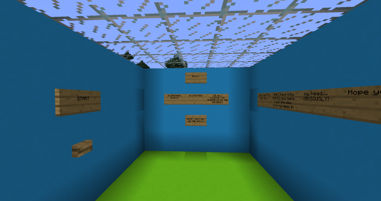 The Official Minecraft Quiz Minecraft Map