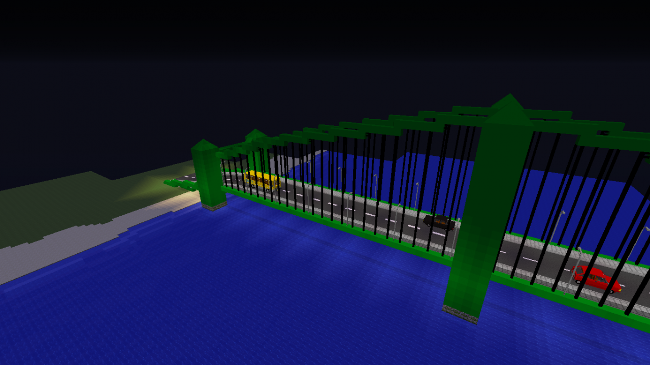 modded bridge Minecraft Map