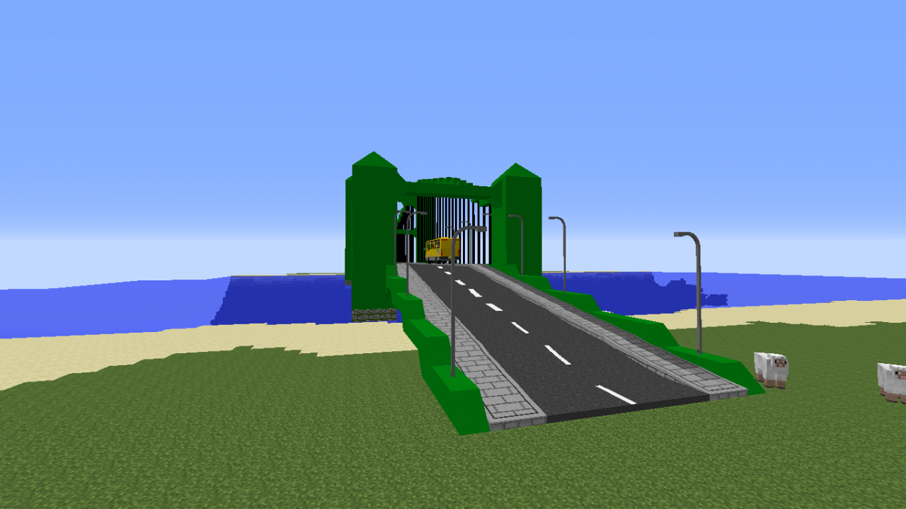 modded bridge Minecraft Map