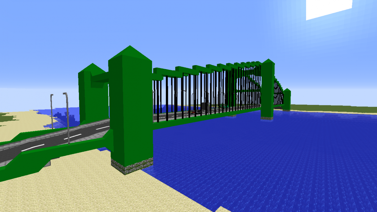 modded bridge Minecraft Map