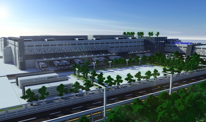 3:1 scale distribution complex Minecraft Map