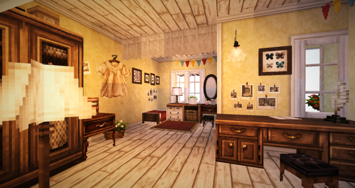 Yellow wall house Minecraft Map