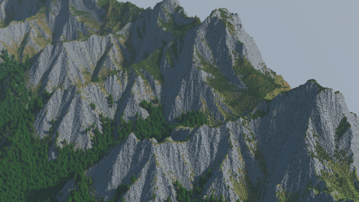 Mountain Valley 3x3k World Minecraft Map