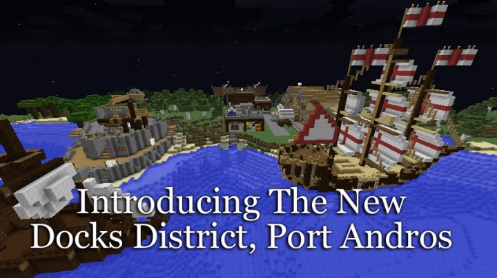 New Docks and Port District Minecraft Map