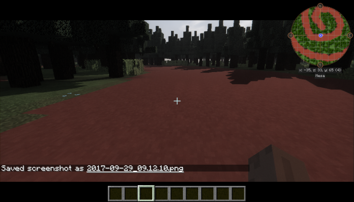 Beautiful red path swirl Minecraft Map
