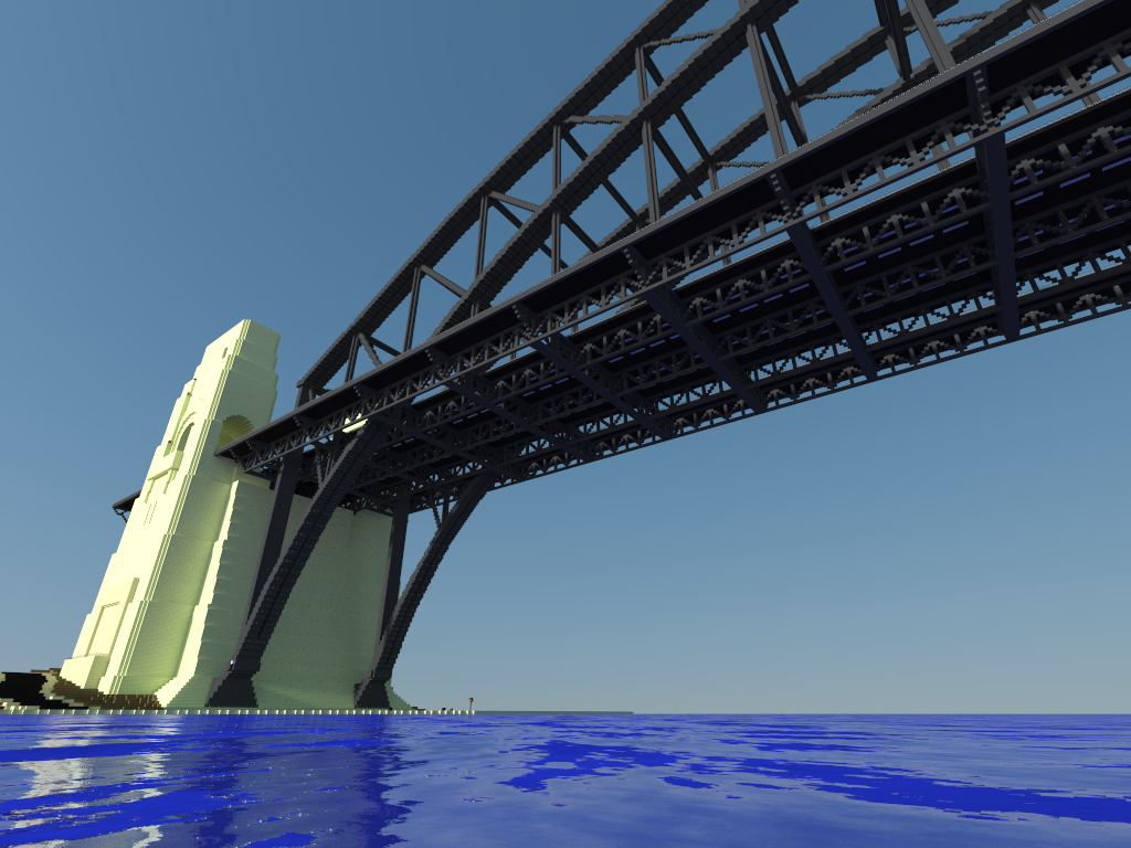 Sydney Harbour Bridge 2:1 Minecraft Map